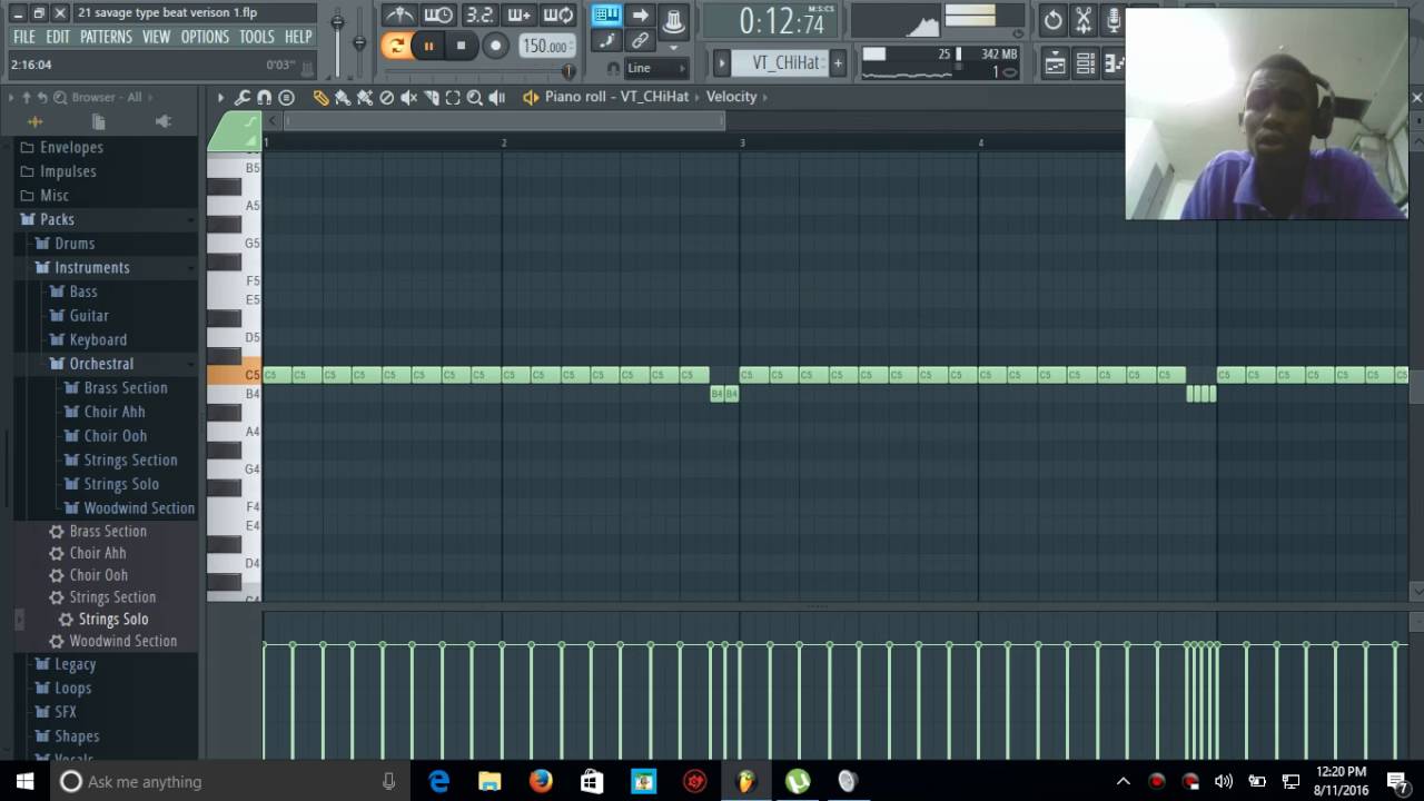 21 Savage Type Beat FL Studio FLP Tutorial - YouTube