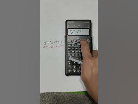 How to solve quadratic equation using Scientific Calculator Casio fx ...