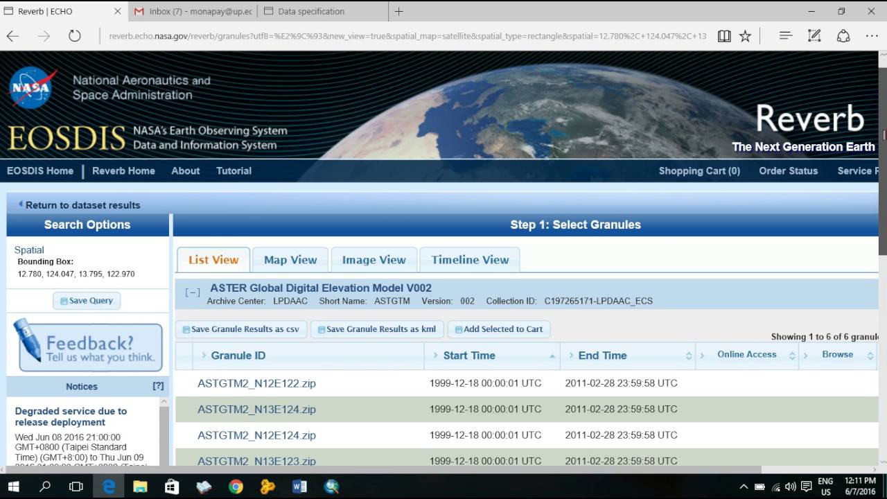 How to Get ASTER Global Digital Elevation Model (DEM) from NASA Reverb - YouTube