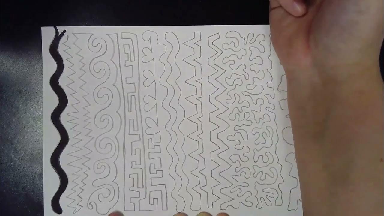Abstract Continuous Line Drawing - YouTube