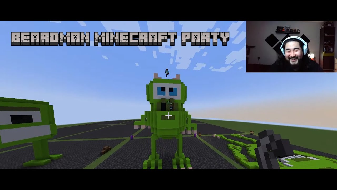 Beardman Minecraft party. Minecraft Тэмцээн явуулав - YouTube