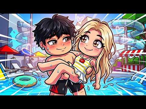 AQUAPARK HAVUZUNDA BERKAY BENİ KURTARDI! | roblox brookhaven 🏡rp