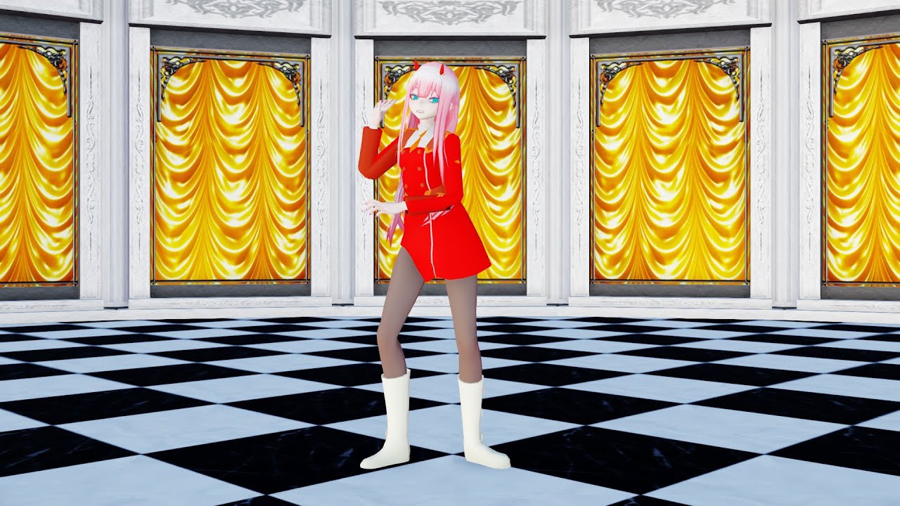 MMD Darling in the FranXX Zero Two Paws N' Claws Fortnite Dance - YouTube