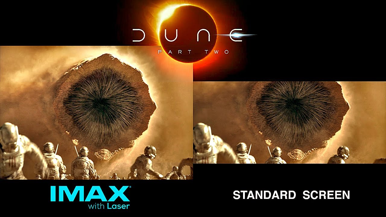 Dune: Part Two IMAX® Screen vs. Standard Screen - YouTube