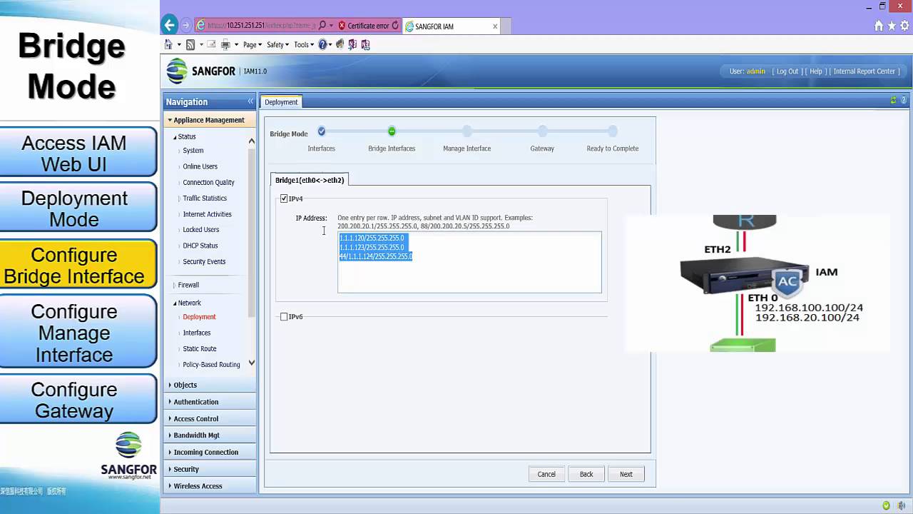 IAM Bridge mode configuration - YouTube