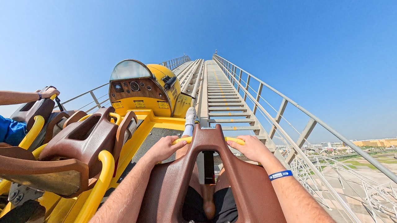 INSANE! Flying Aces Front Seat POV at Ferrari World Abu Dhabi - YouTube