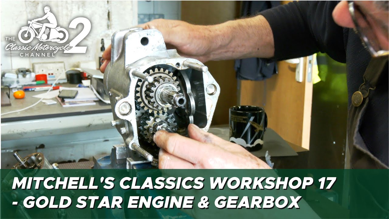 Basic Bike Workshop Video Log 17 - Gold Star engine & gearbox points ...