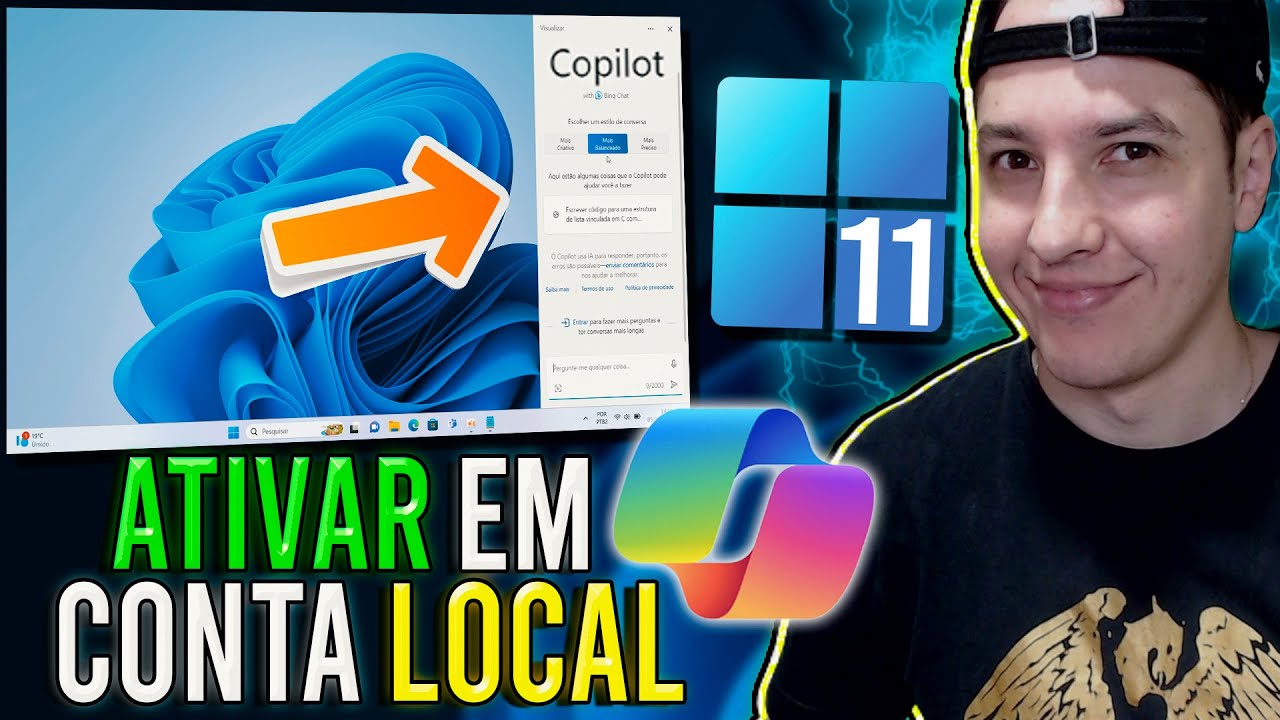 Como ativar o COPILOT em CONTA LOCAL Windows 11 - YouTube