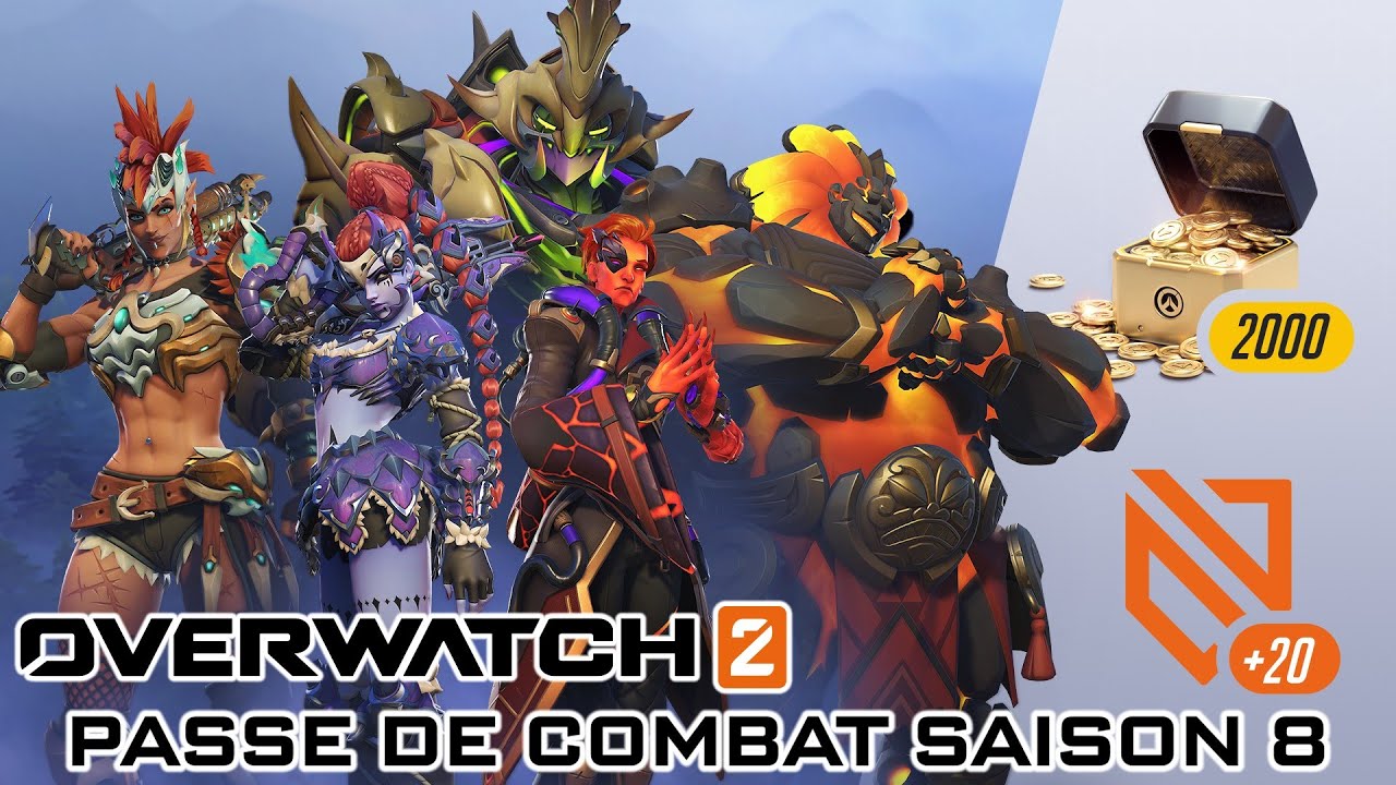 DÉCOUVERTE PASSE DE COMBAT SAISON 8 | OVERWATCH 2 - YouTube