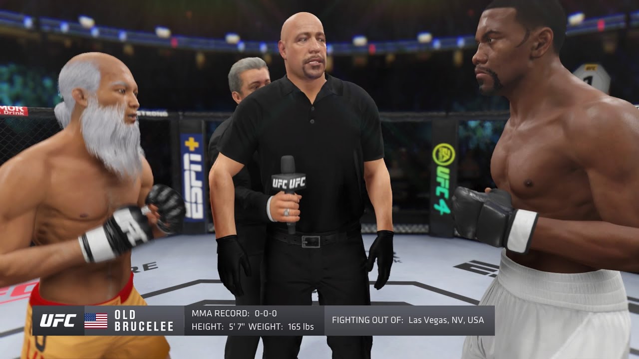 Old Bruce Lee vs Michael Jai White - EA Sports UFC 4 - Epic Fight 🔥🐲 ...
