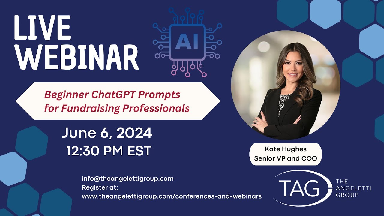 Webinar: Beginner ChatGPT Prompts for Fundraising Professionals - YouTube