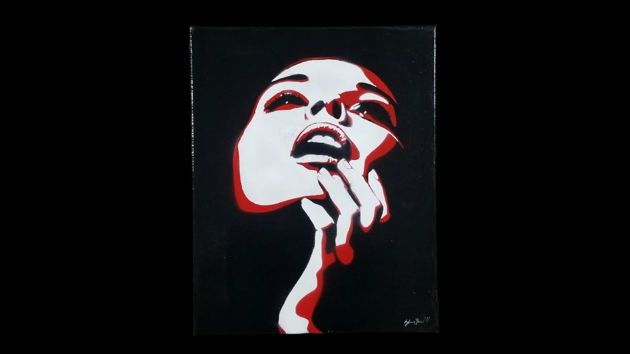Pop Art Splendor: Creating a Stunning Spray Paint Portrait of a Woman ...