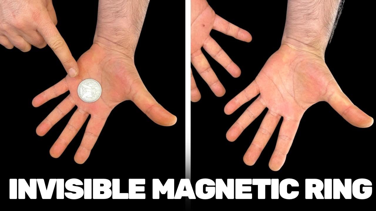 INVISIBLE MAGNETIC RING ! Gimmick Step by Step 🪄 #tricks #magic # ...