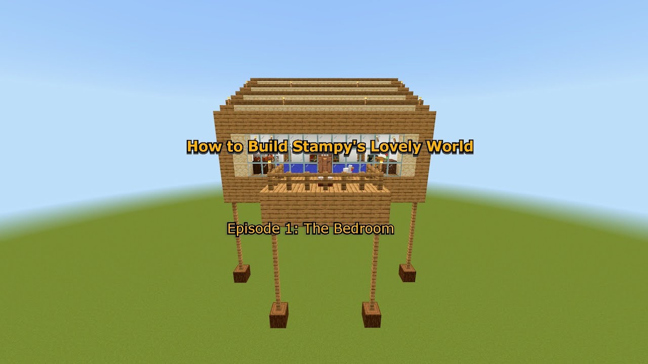 How To Build Stampy's Lovely World {1} Bedroom - YouTube