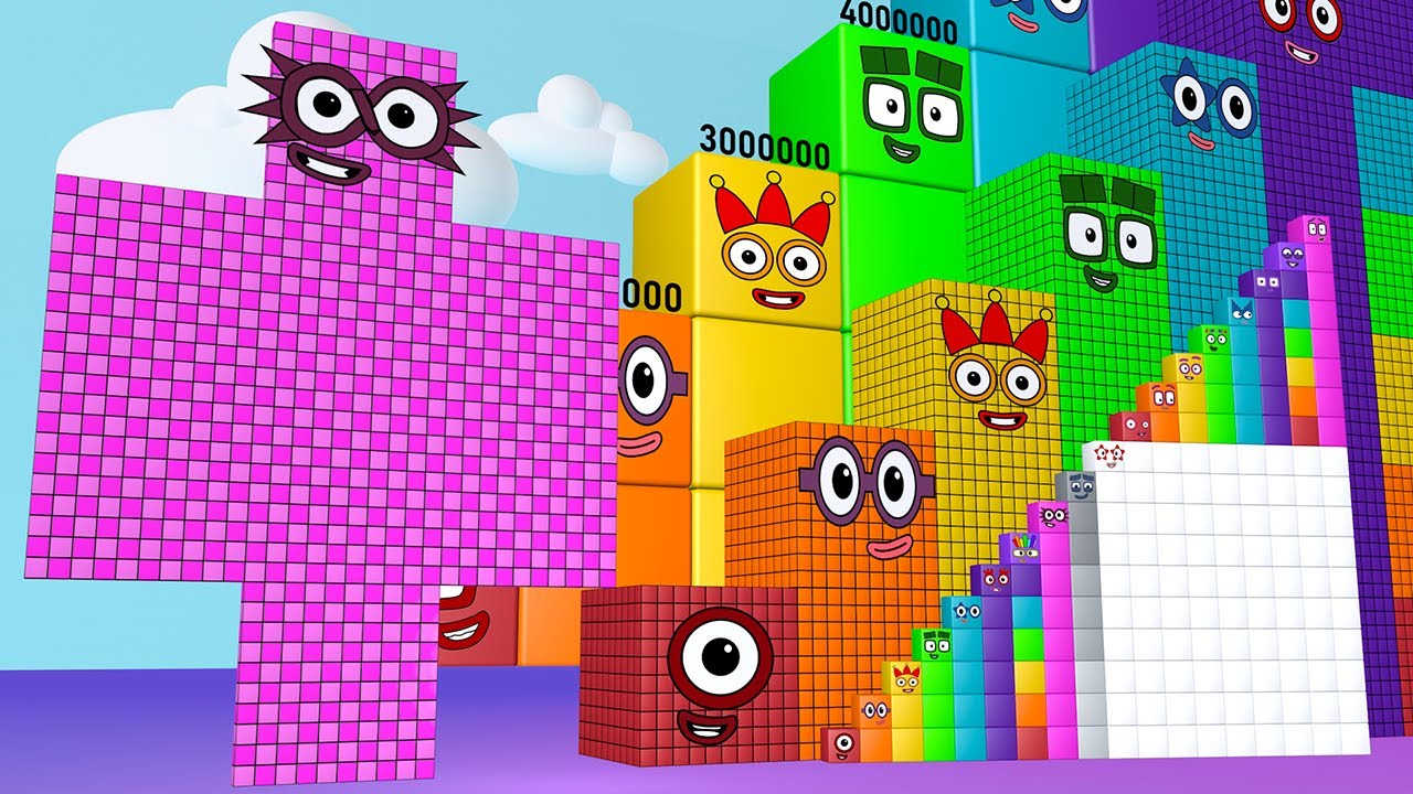 Numberblocks Step Squad 80 100 800,000 80,000,000 MILLION BIGGEST ...