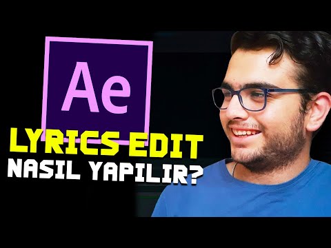 5 DAKİKADA LYRİCS EDİT NASIL YAPILIR? | After Effects Tutorial