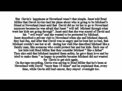 MICHAEL JACKSON: INNOCENCE PROOF DIRECTLY FROM THE TRANSCRIPTS OF THE ...