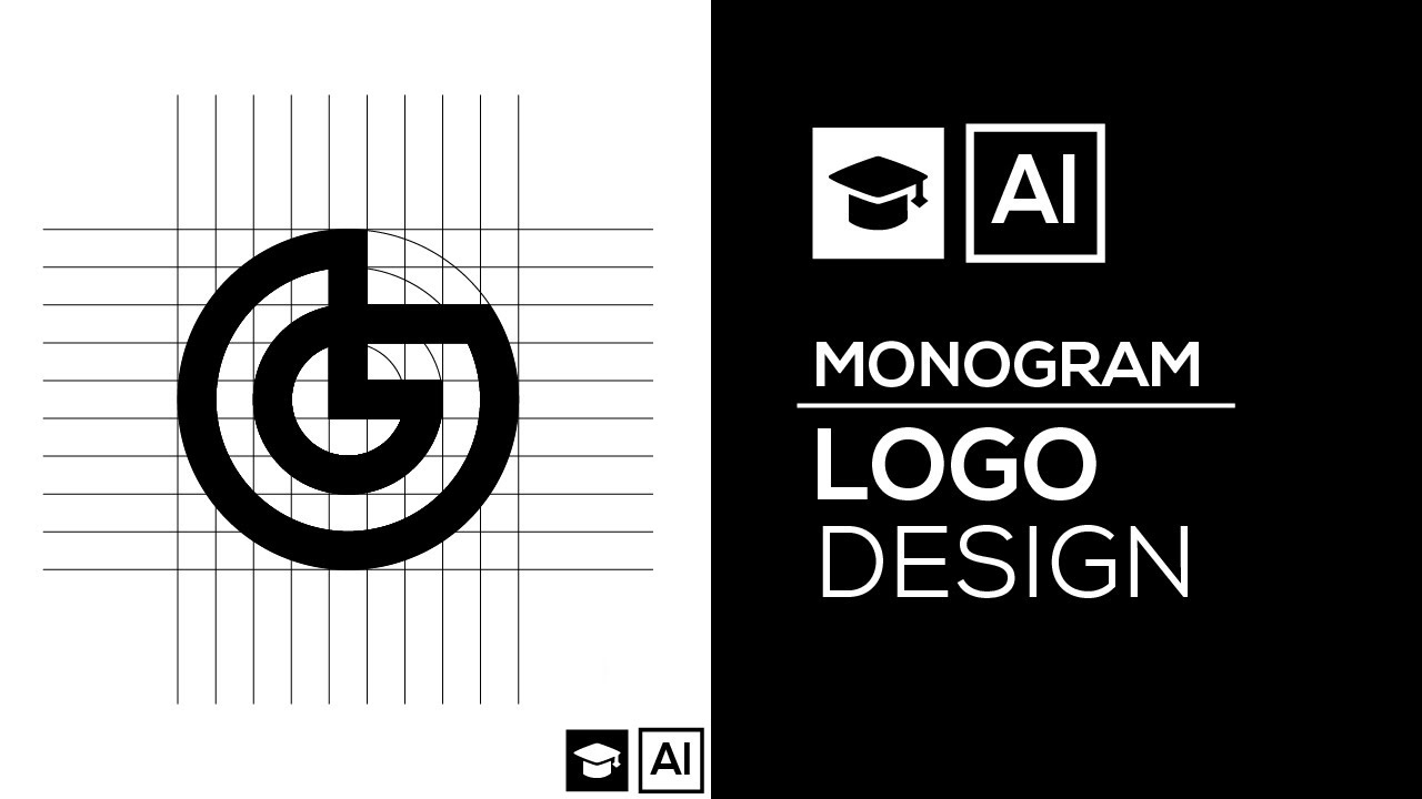How To Design a Logo with Grid Method | Adobe Illustrator Logo Design ...
