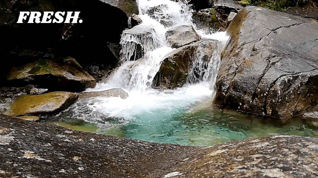 Waterfall Sounds-Gentle Babbling Brook Waterfall Sounds-Water Sounds ...