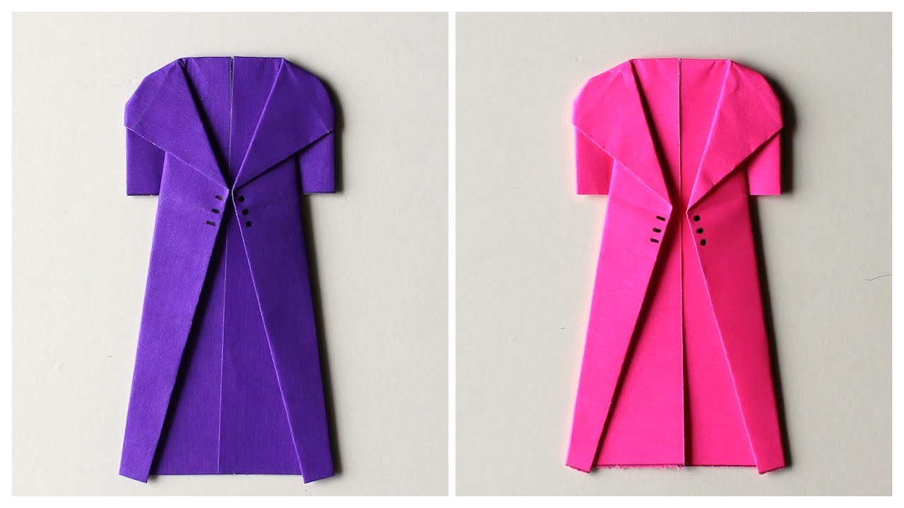 How To Make A Paper Coat Using Simple Craft Paper Sheet / Paper Doll ...