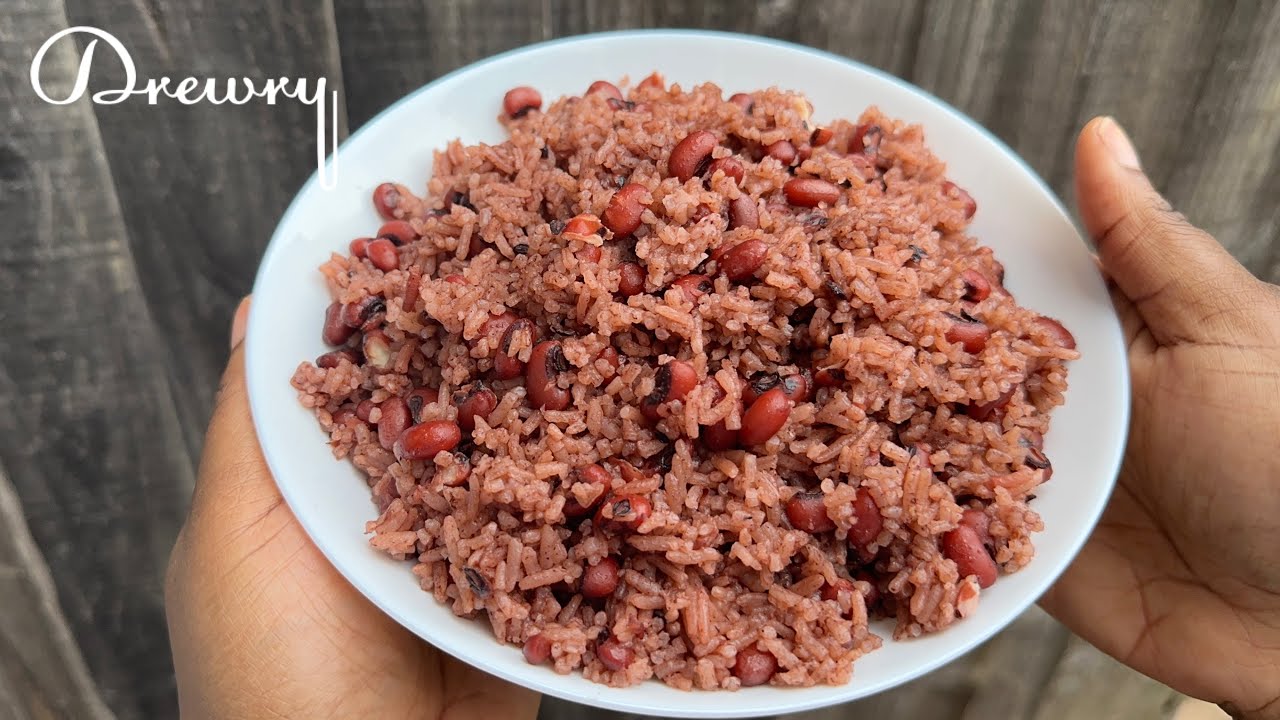 EASY WAAKYE RECIPE WITH WAAKYE POWDER/ GHANA RICE & PEAS - YouTube