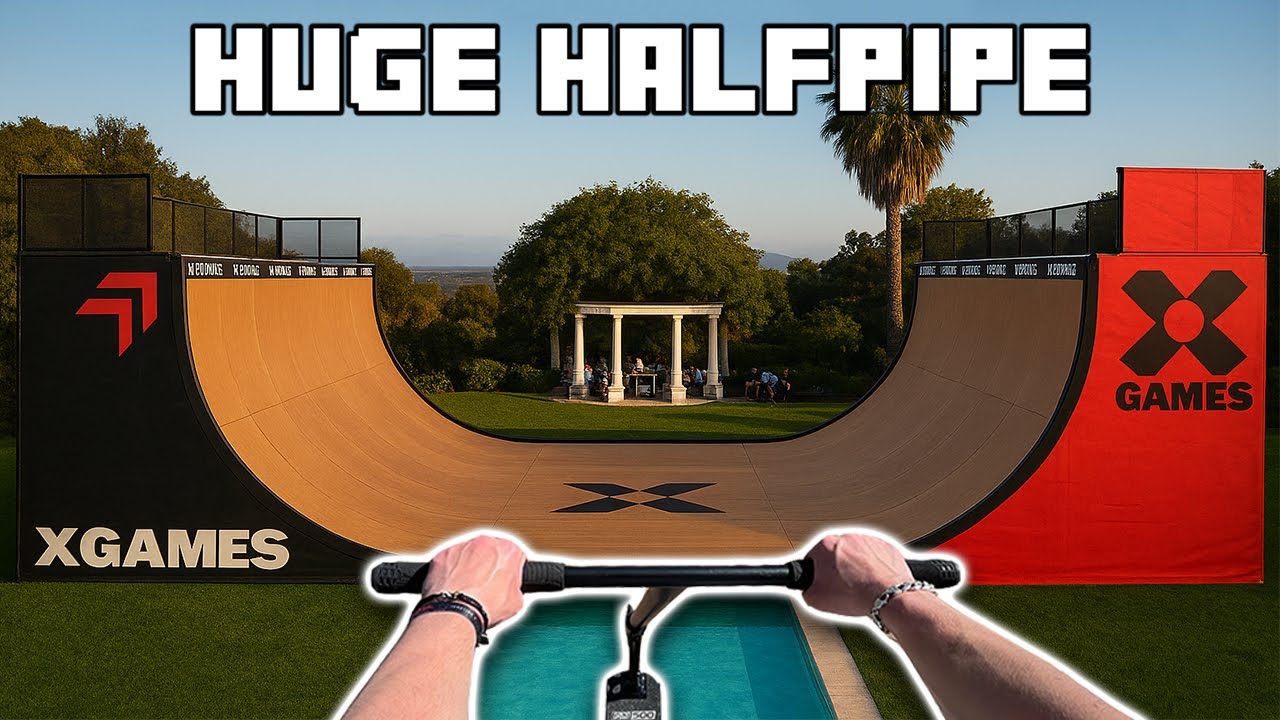 UK's BIGGEST HALFPIPE ON A SCOOTER!!!! - YouTube