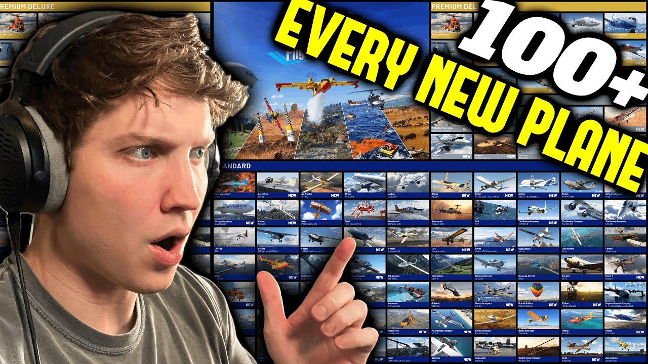 Flying EVERY NEW PLANE in MSFS2024 (Standard + Premium + Deluxe) - YouTube
