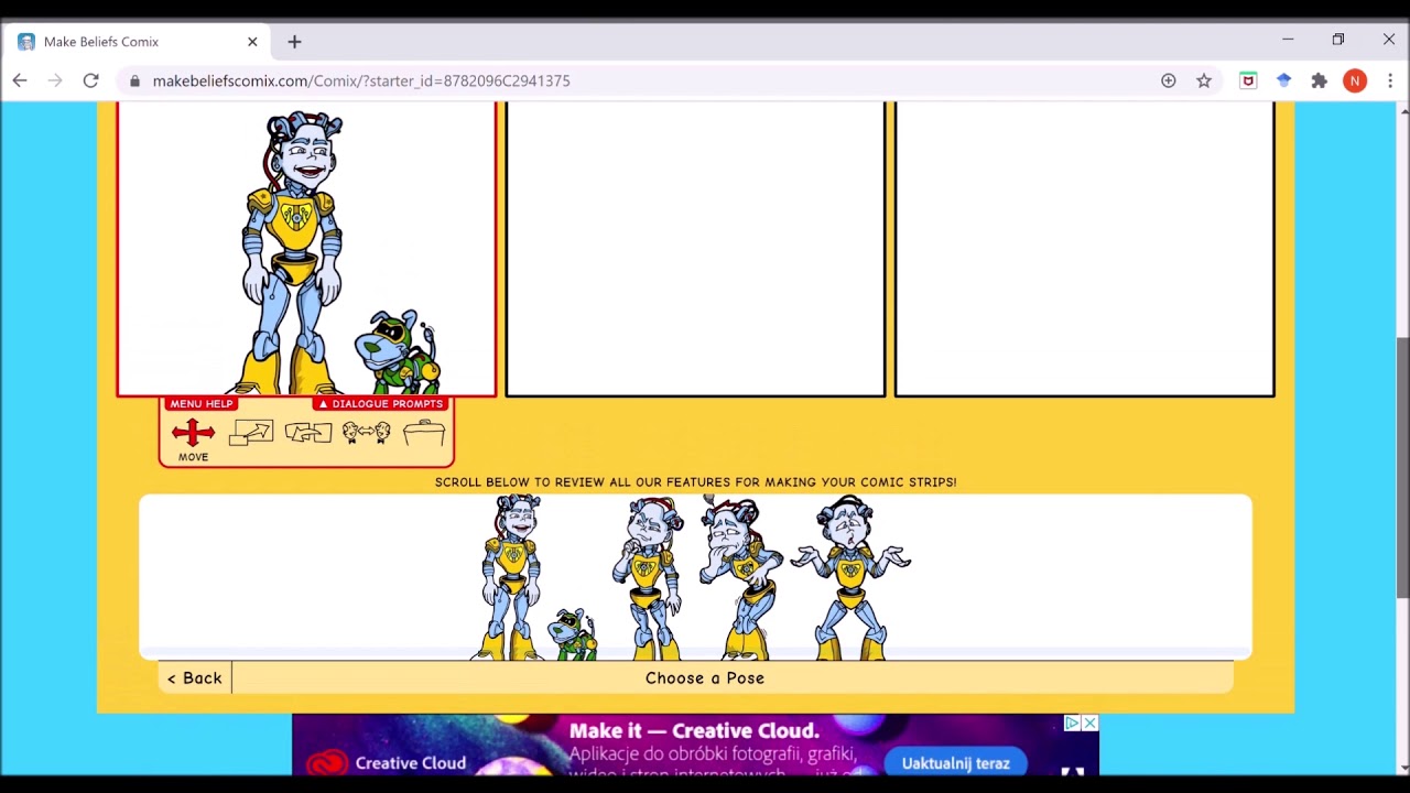 Jak wykonać komiks w aplikacji Make Beliefs Comix? - YouTube