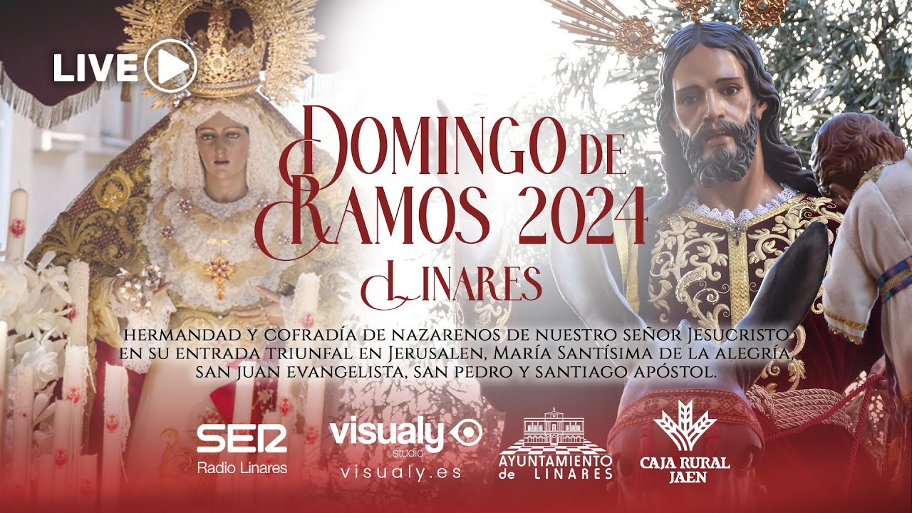🔴𝗘𝗡 𝗗𝗜𝗥𝗘𝗖𝗧𝗢🔴 DOMINGO DE RAMOS 2024 - BORRIQUILLA LINARES - YouTube