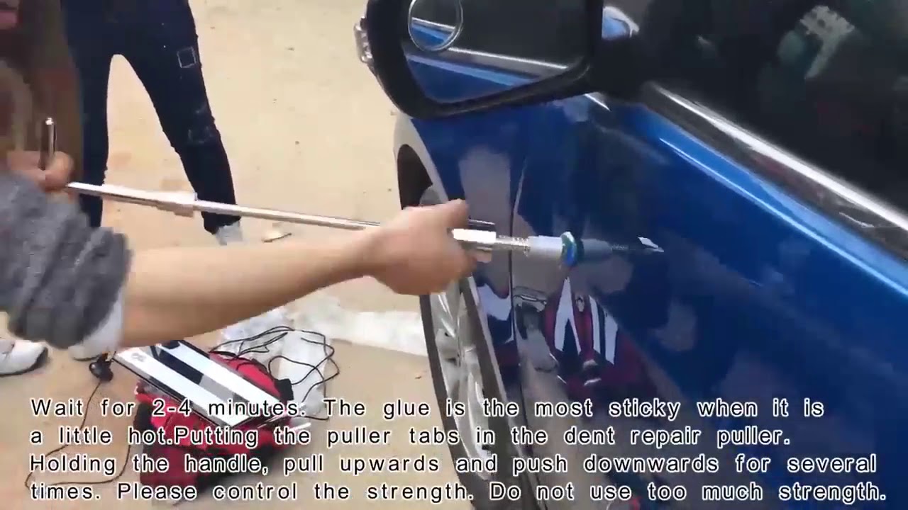 T bar dent puller - YouTube