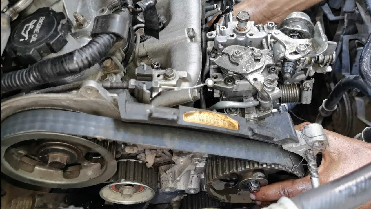 2c diesel engine diesel pump install - YouTube