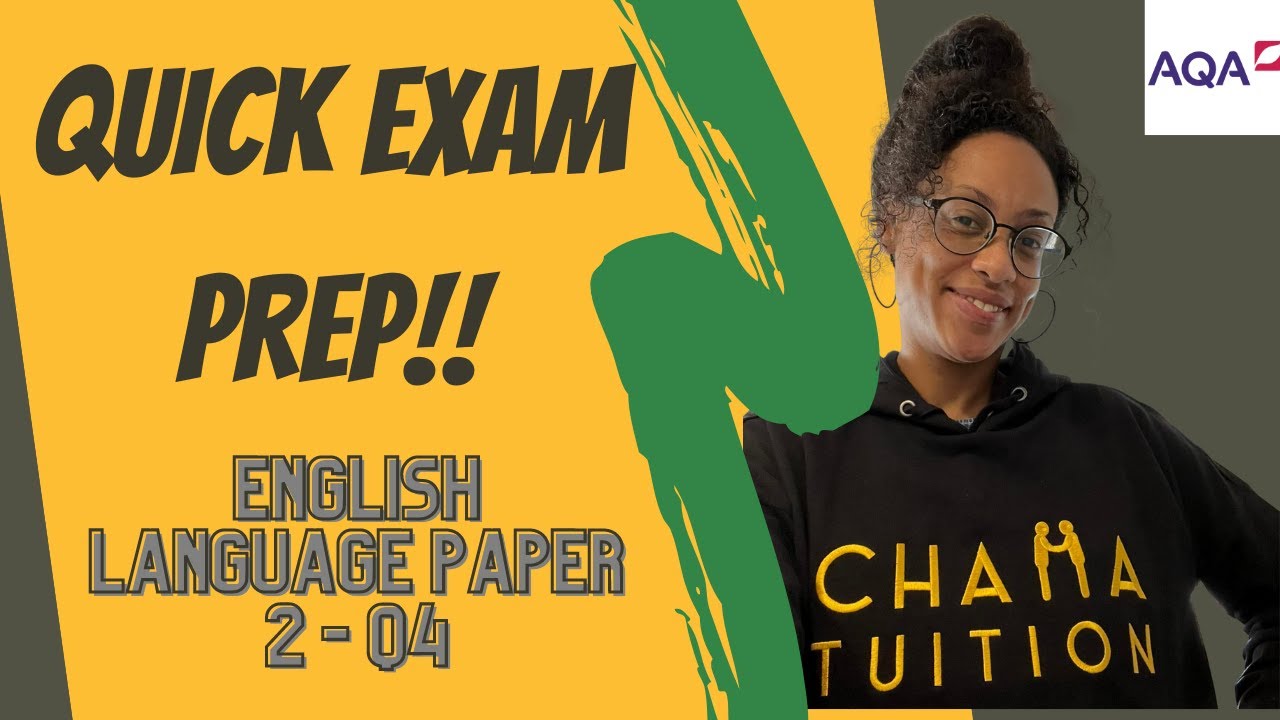 3 Quick Steps For English Language Paper 2 | Q4 | GCSE English | AQA ...