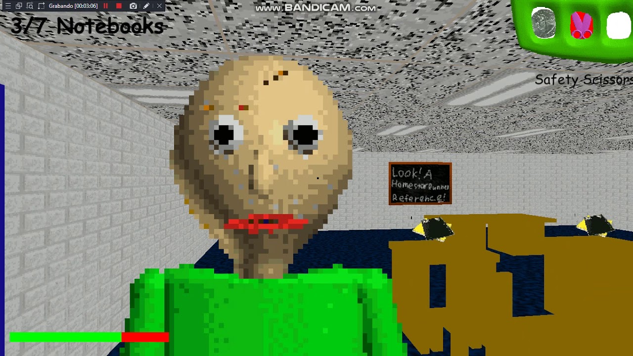 jugando baldi basics and education and learning - YouTube