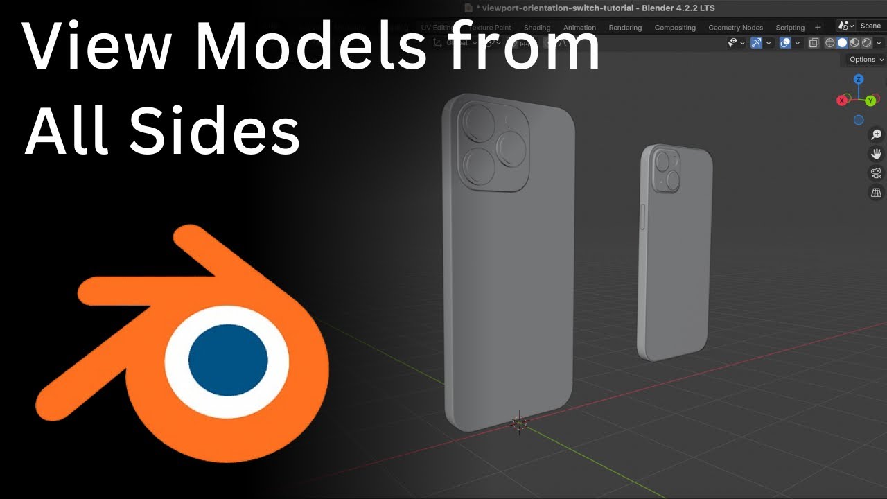 Blender for Beginners: View Models from All Sides (Front, Back, Side ...