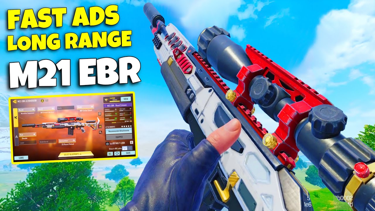 COD MOBILE BEST SNIPER in BATTLE ROYALE | M21 EBR GUNSMITH BR | M21 EBR ...