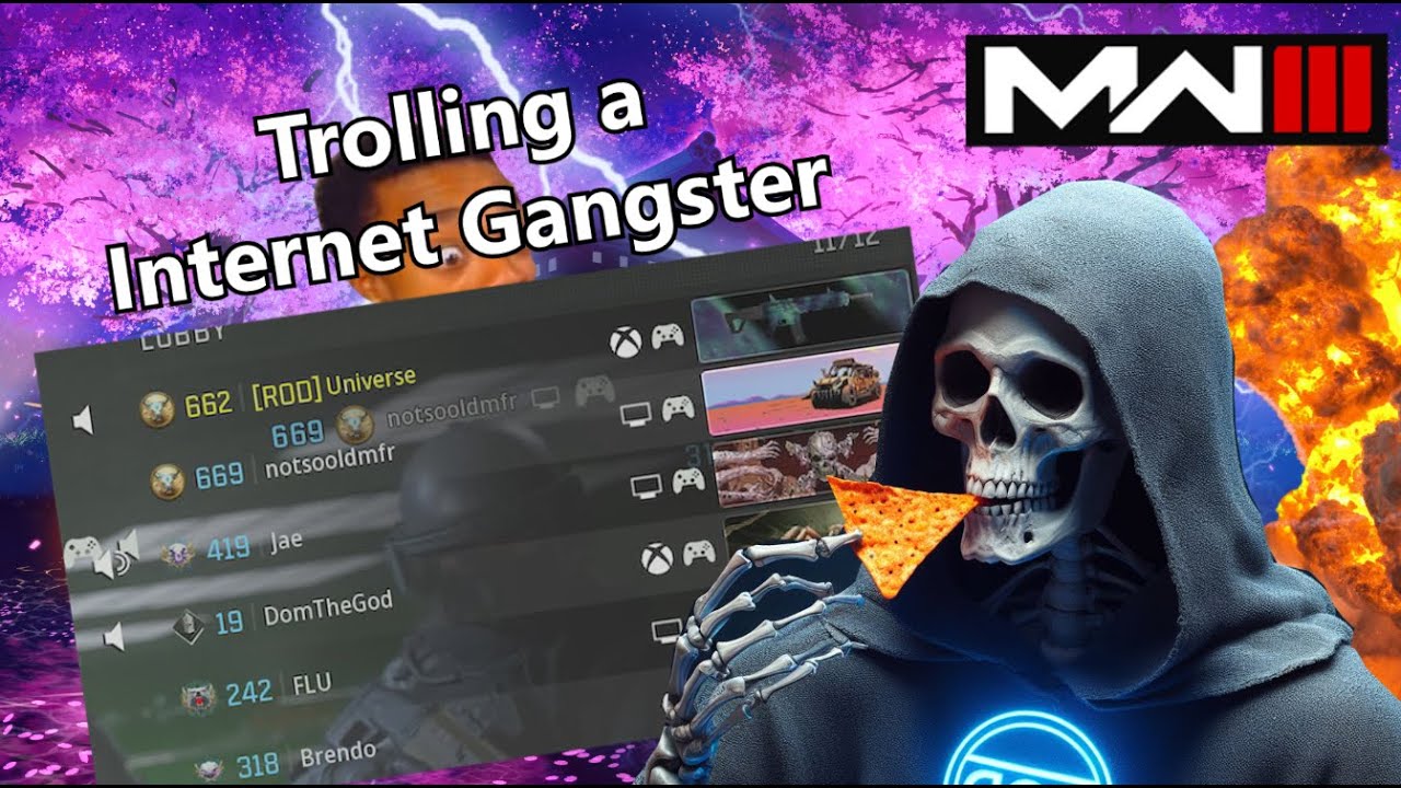 Trolling a SALTY INTERNET GANGSTER on MWIII - YouTube