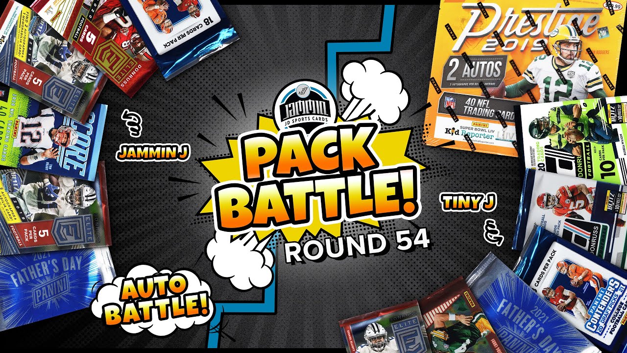 Pack Battle EP. 54 | Random Football Card Hobby Pack Opening | 4 Autos ...
