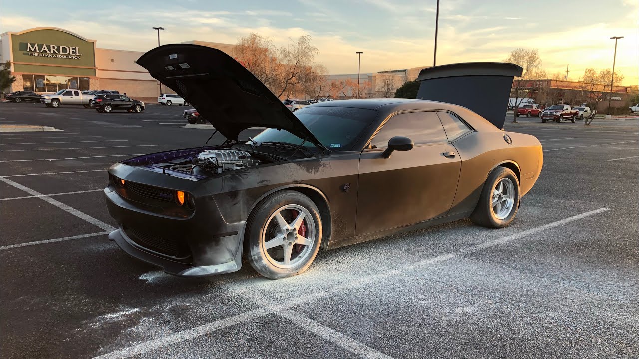 850hp Hellcat blown up and caught on fire! Not clickbait! - YouTube