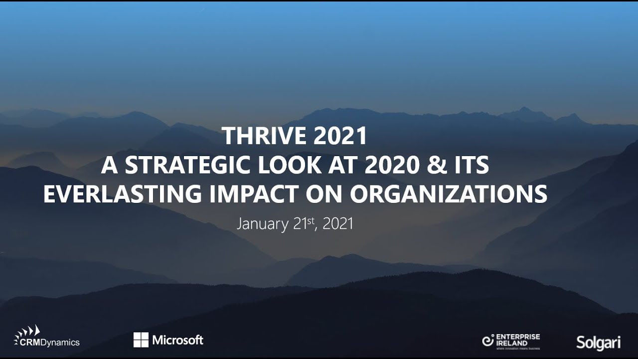 Thrive A strategic look at 2020 & its everlasting impact on ...