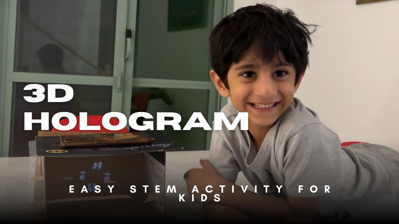 DIY 3D Hologram Project at Home | Easy STEM Activity for Kids & Parents ...