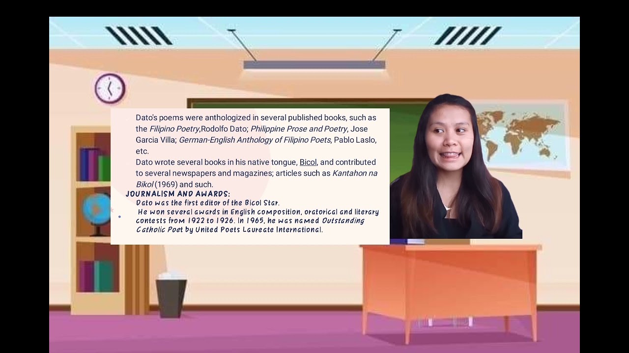 Luis G. Dato's literary piece- "My Book of Verses" - YouTube