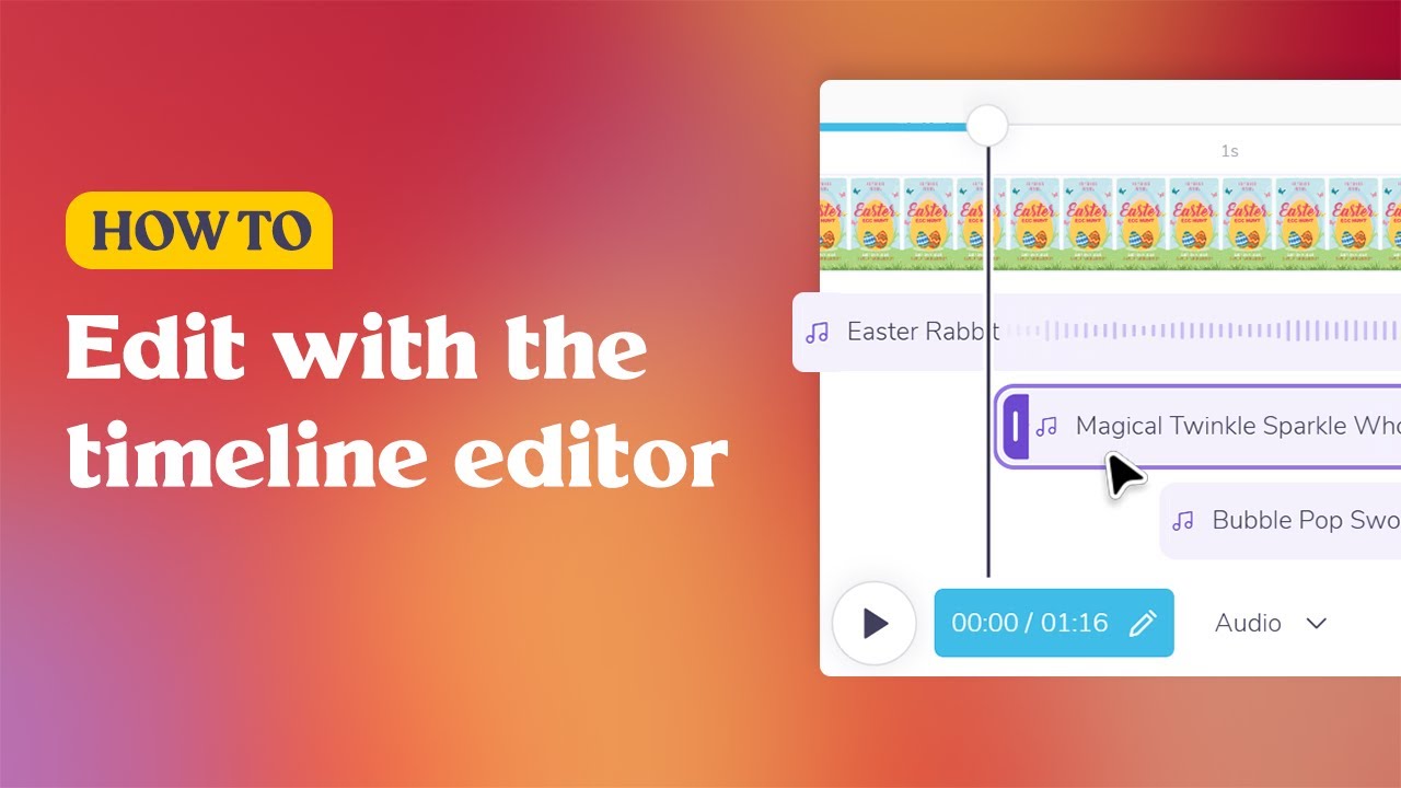 How to edit with the timeline editor | PosterMyWall - YouTube