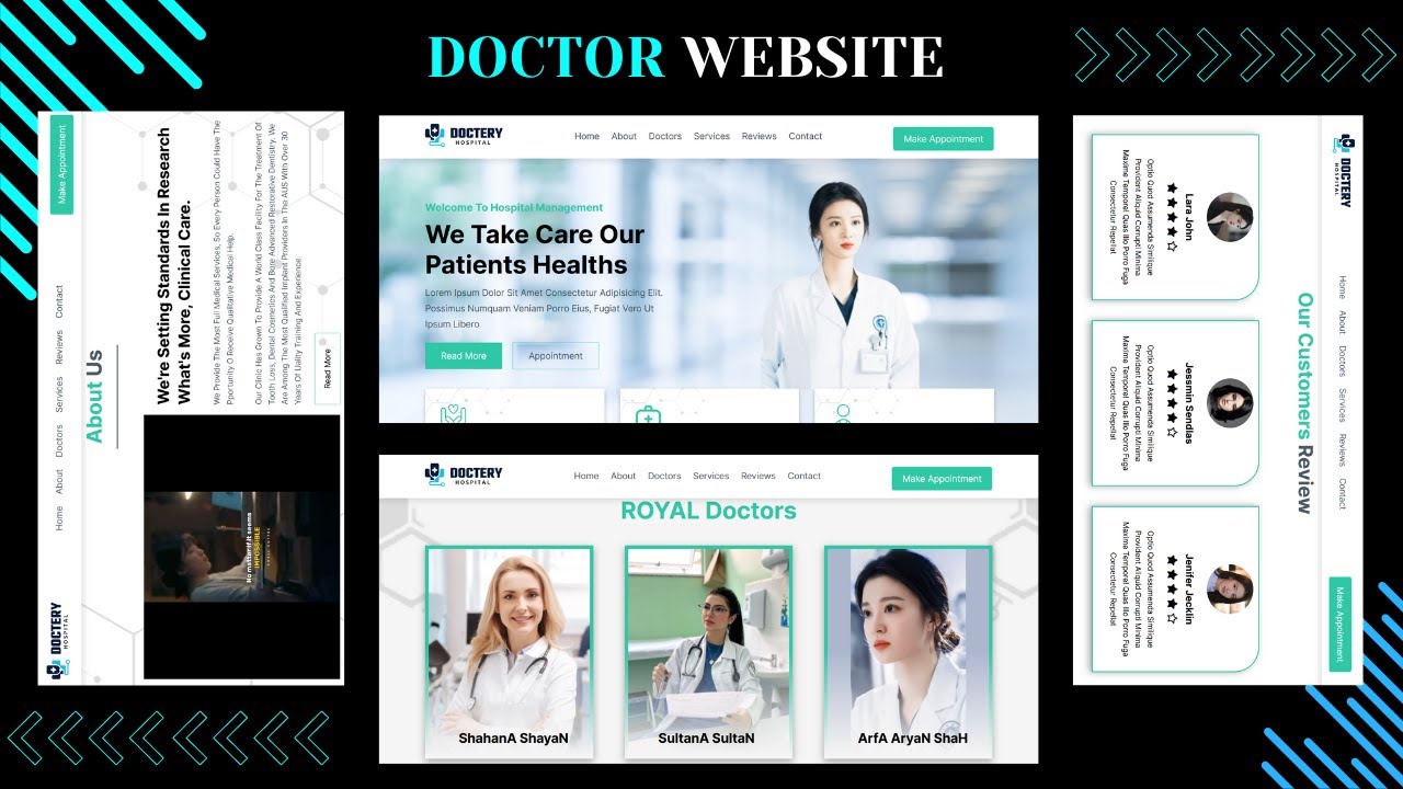 How To Make Hospital Management Website Using Html, Css And Javascript ...