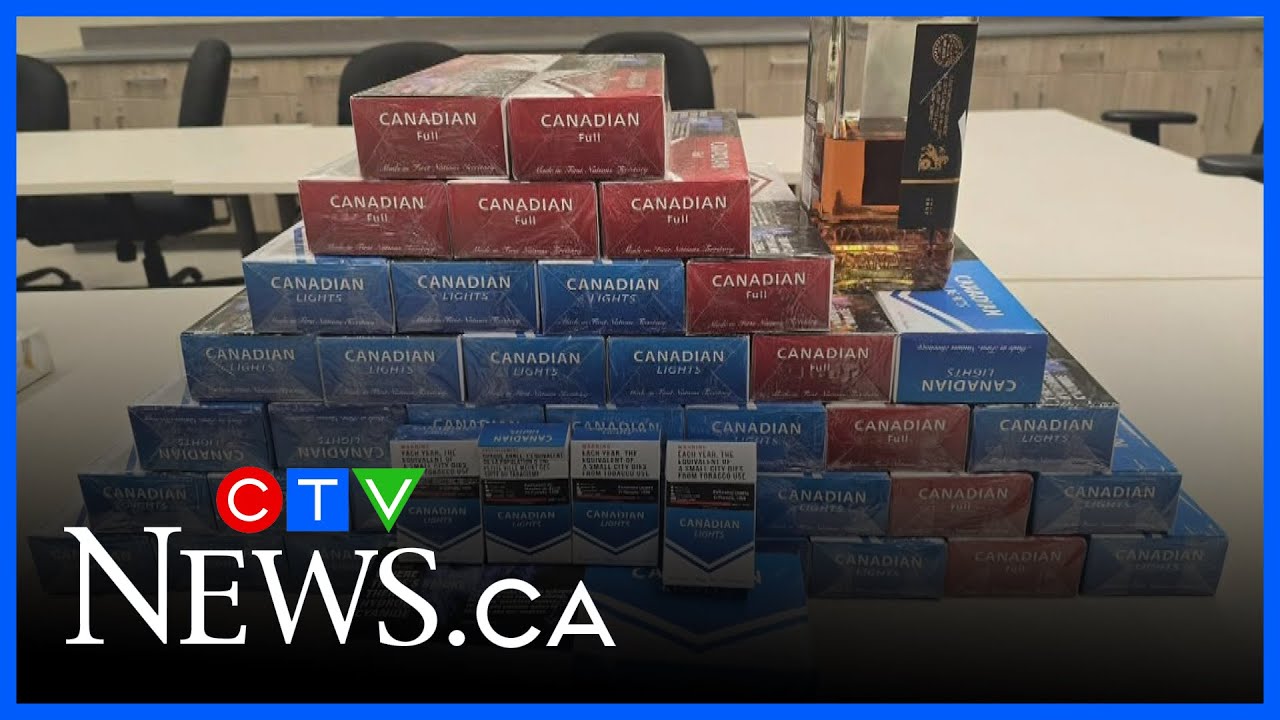 Police seize thousands of contraband cigarettes in traffic stop - YouTube
