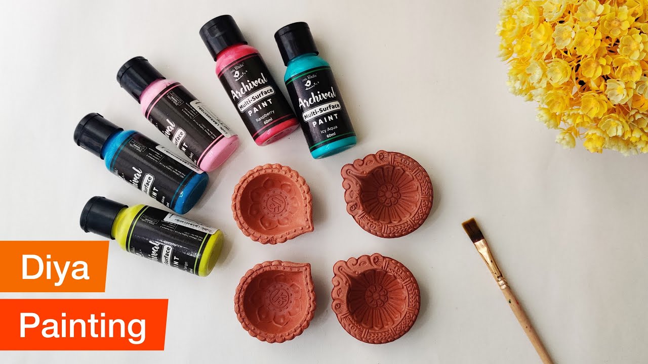 3 DIY Ideas to Decorate Diya For Diwali | Diya Painting | Festive DIY ...