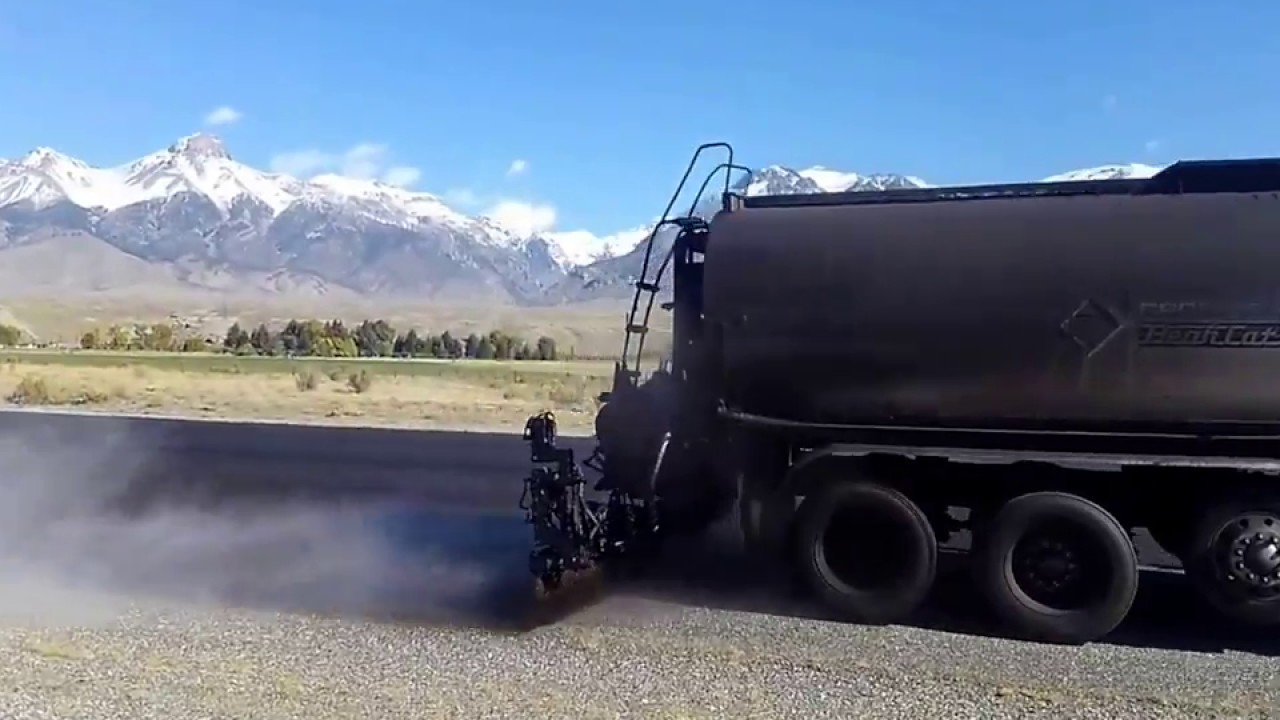 Asphalt Systems, Inc.® (ASI): GSB-88® Application on Idaho Runway - YouTube