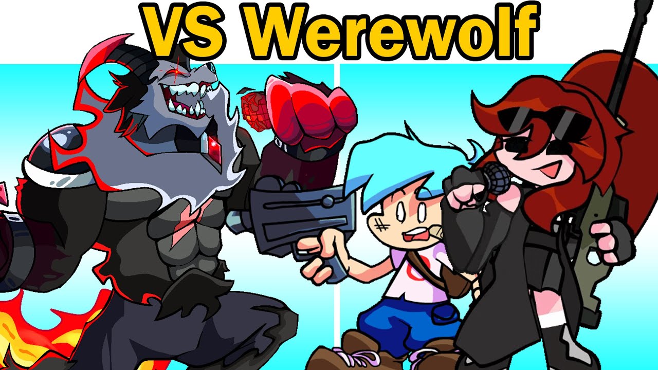 Friday Night Funkin' - BF and GF VS Werewolf (FNF Hard) - YouTube