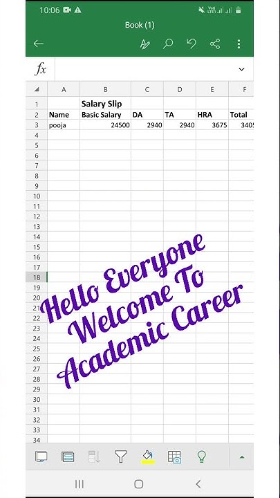Advance excel tutorial | How to Create Salary slip in Microsoft Excel | Complete Salary slip ...