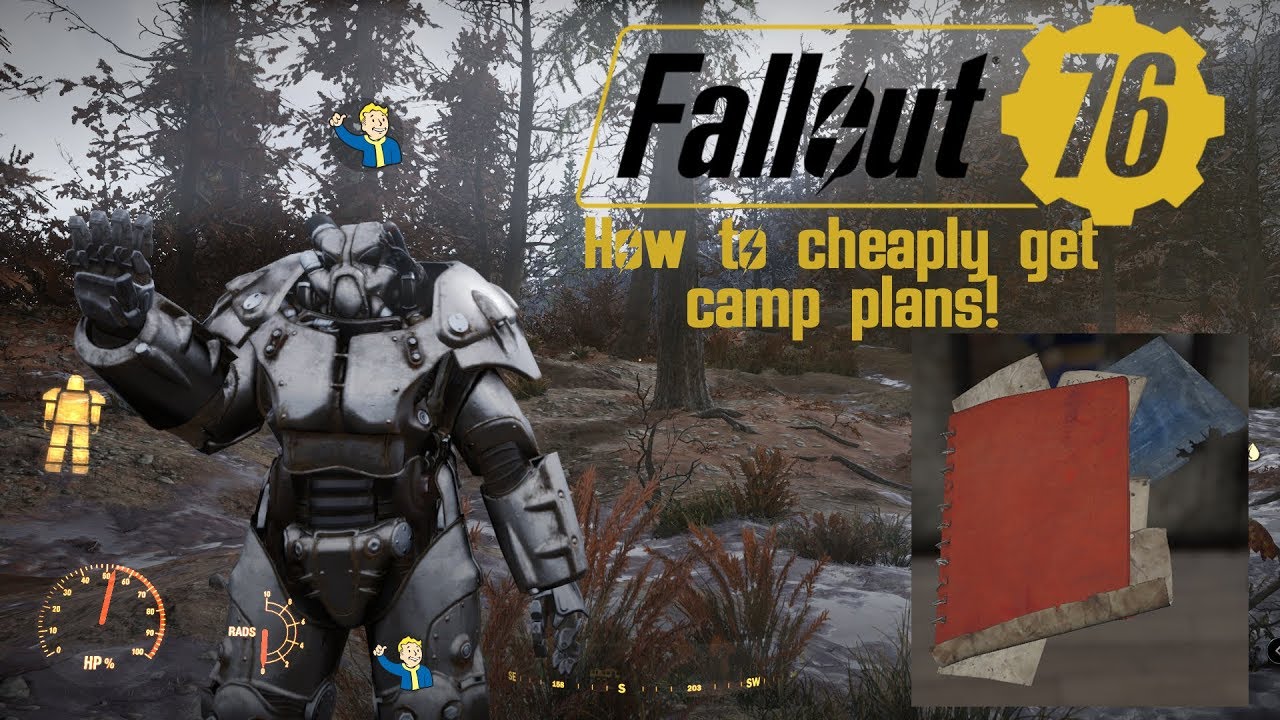 How to Cheaply Get Camp Plans! Fallout 76 - YouTube