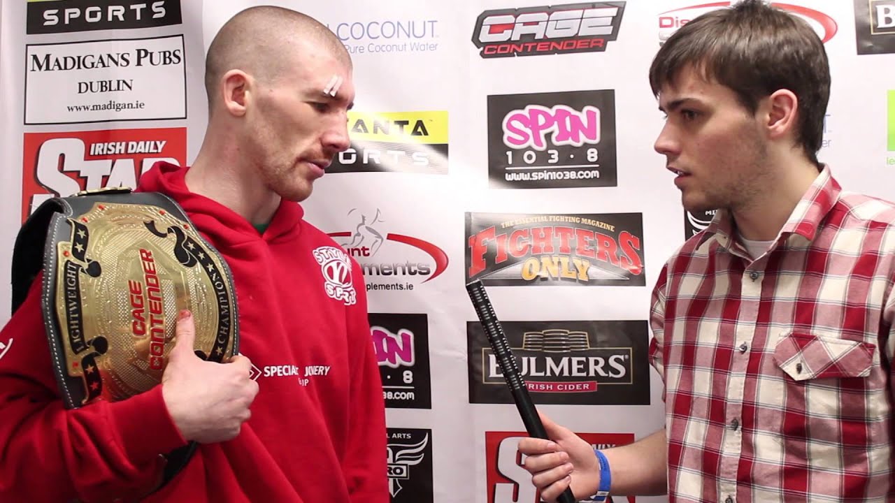 Interview with Greg Loughran after winning the Cage Contender ...